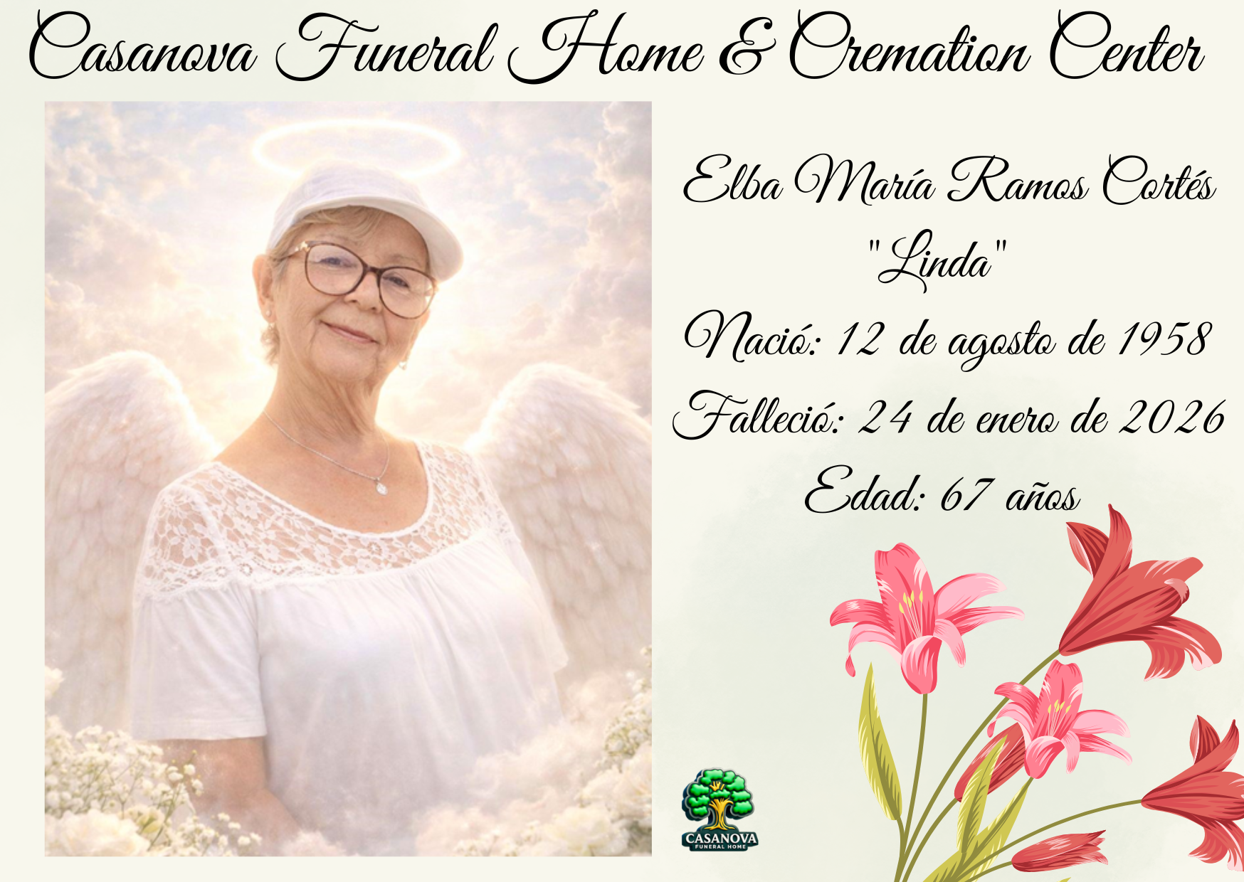 Elba María Ramos Cortés “Linda” – Casanova Funeral